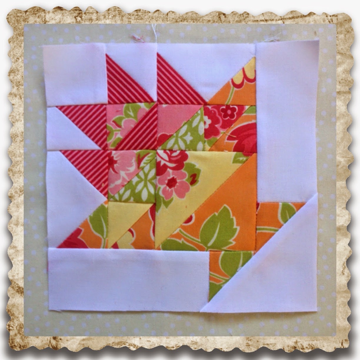 Chatelaine- Free BOW Sampler Quilt Block 29 - Threadbare Creations
