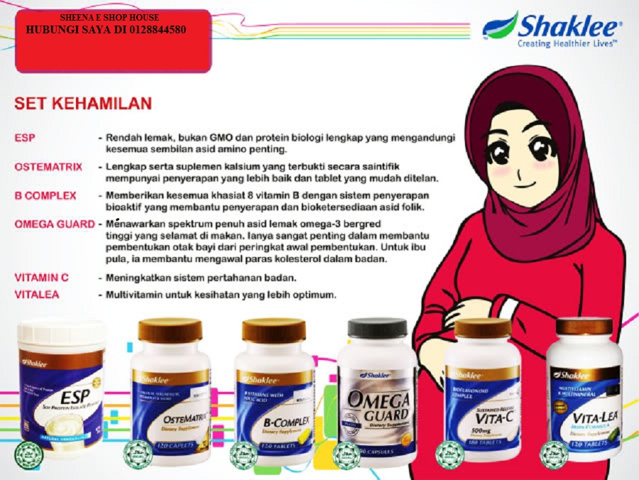 SET KEHAMILAN SHAKLEE : NUTRISI LENGKAP UNTUK IBU HAMIL - KEDAI ANEKA ...