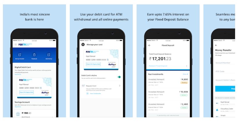 Download Paytm Payments Bank Manage your Savings Accounts Mobile App ...