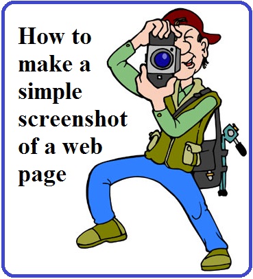 Working in Words: How to make a simple screenshot of a web page