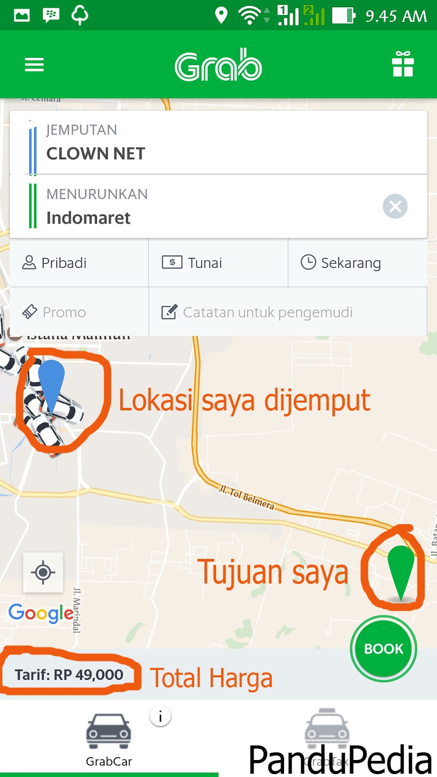 Pengalaman Menggunakan Layanan GrabCar dan Cara Pemesanan Layanan GrabCar