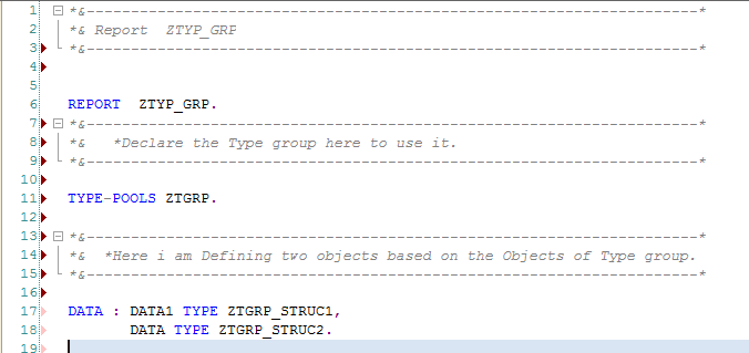Learn SAP-ABAP online for Free.........: Creating a 'Type Group'.