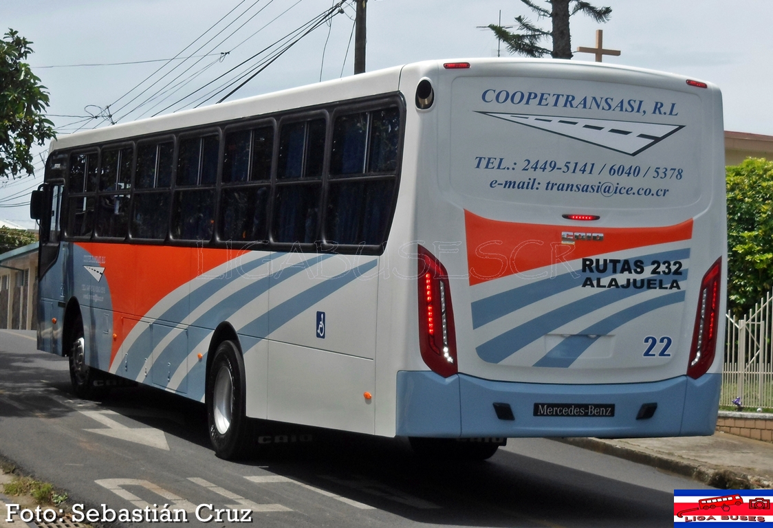 Liga Buses CR: CAIO Apache VIP IV Coopetransasi R.L.