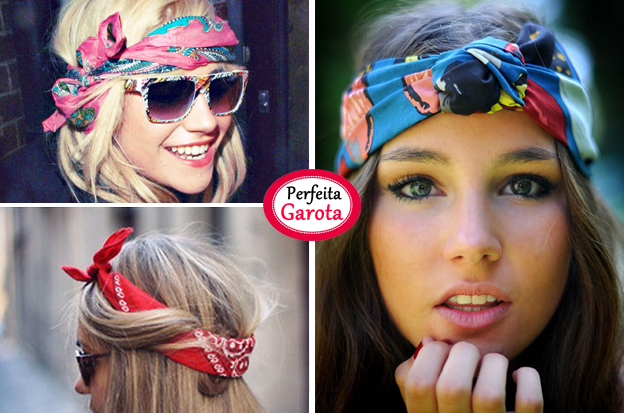Perfeita Garota: Como Usar: Bandanas + Looks