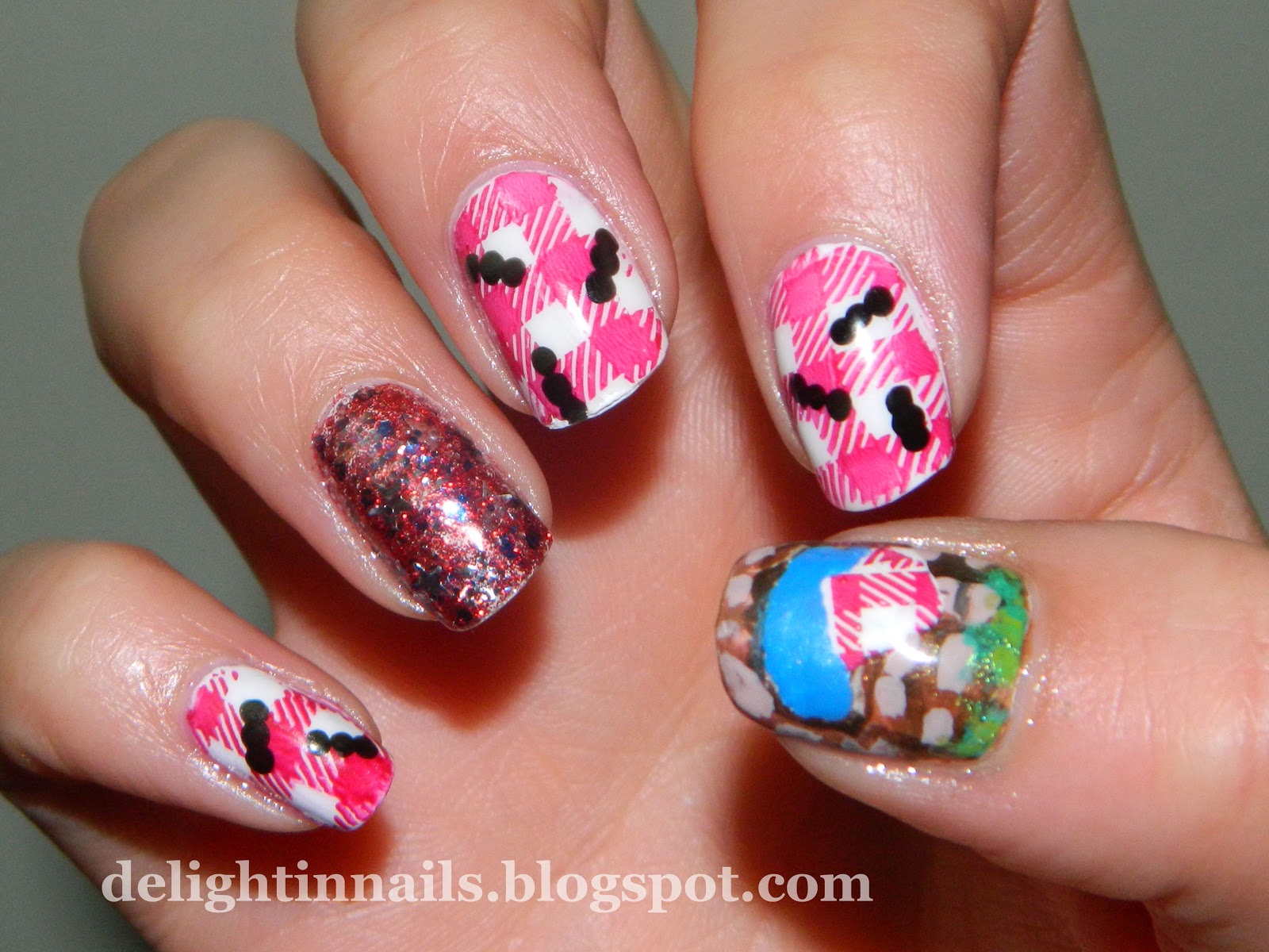 Delight In Nails: Summer Challenge Day 2 - Picnic