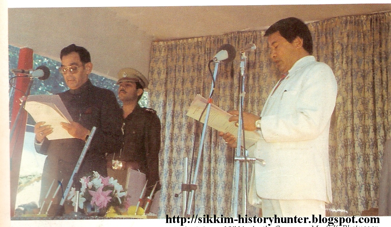 Sikkim- A Look Back View: Nar Bahadur Bhandari- The Second Chief ...