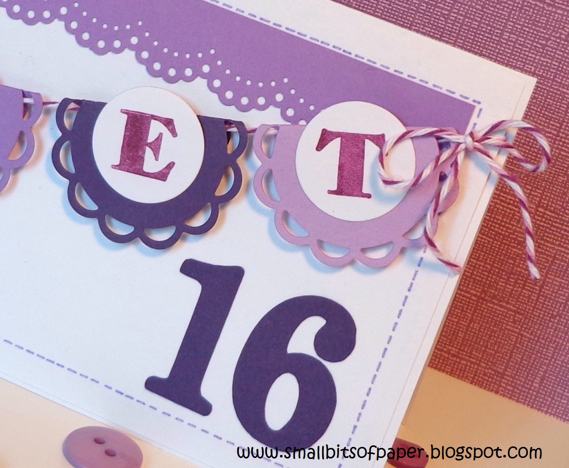 Sweet 16 Card | Small Bits of Paper