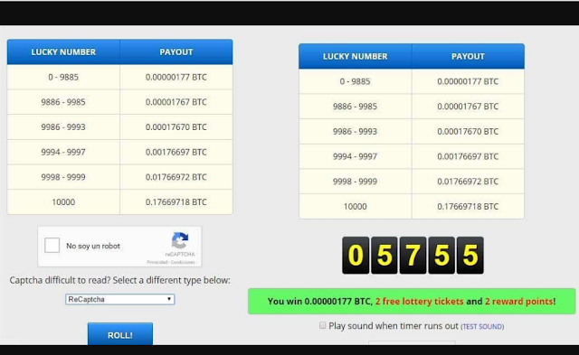 DinnerBit : Freebitco.in