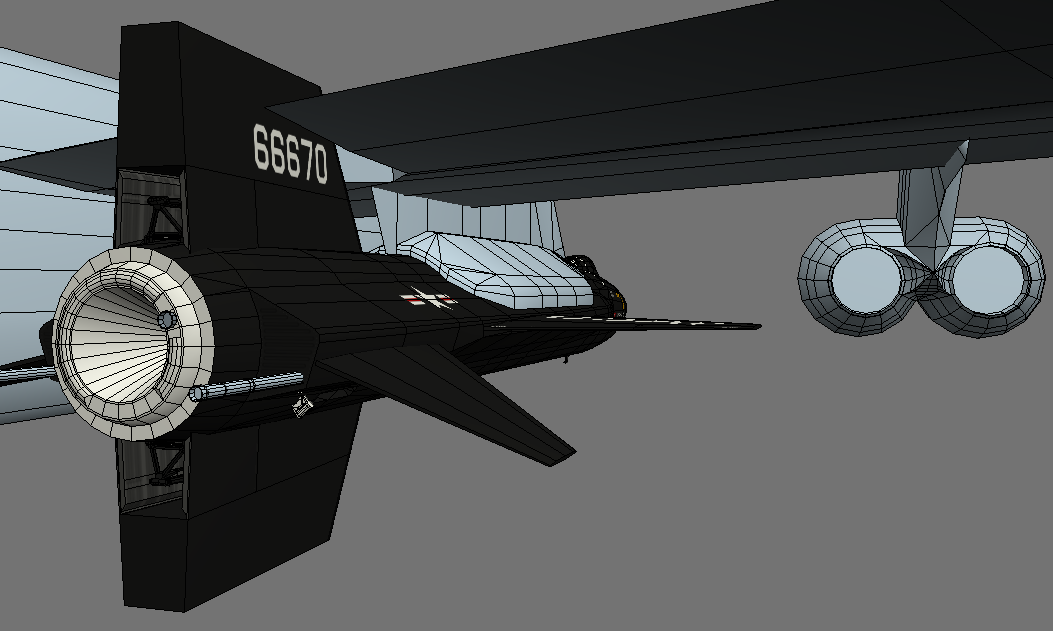 Desktopsimmer's 3D Models: North American Aviation X-15 (part 1)