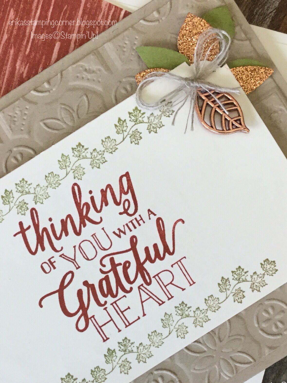 Erika’s Stamping Corner: Grateful For You