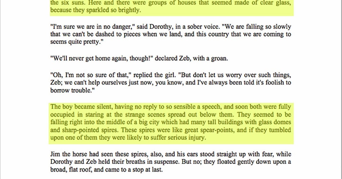 Sam Cannon: The Wizard Of OZ -- extracts