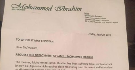 Funny redeployment letter to NYSC