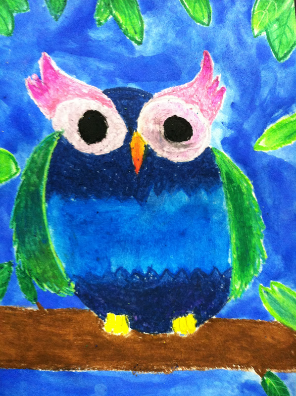 Mrs. Wille's Art Room: Oil pastel owls