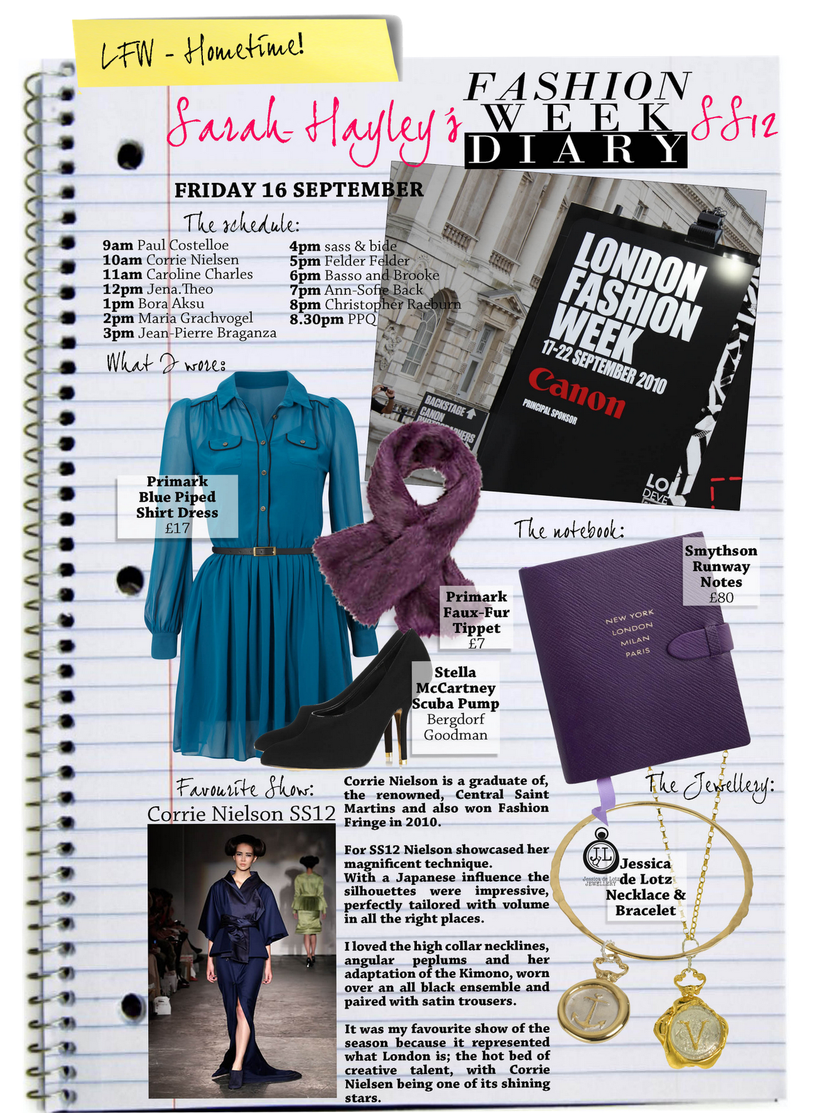My Fashion Week Diary SS12 - New York, London, Milan and Paris - by ...