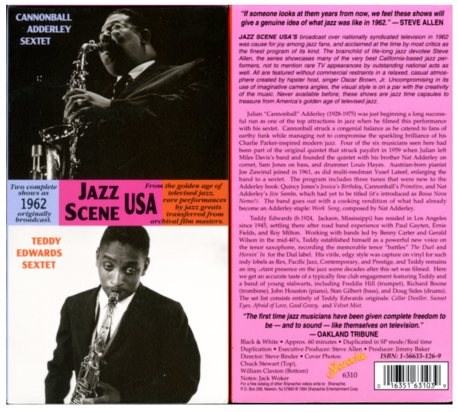 JAZZ SCENE USA #4 - TEDDY EDWARDS - Jazz Research