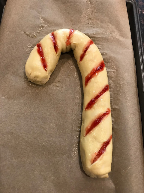 Strawberry Candy Cane Strudel
