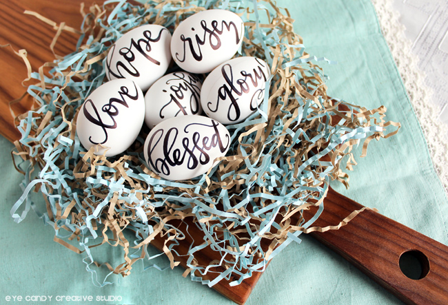 Eye Candy Creative Studio: LETTERING :: Farmhouse Easter Eggs