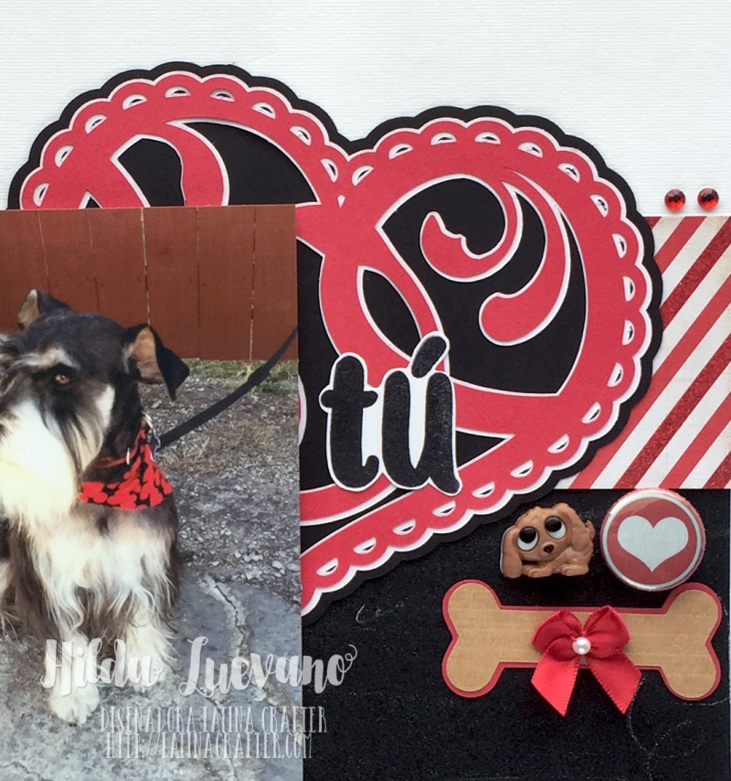 Latina Crafter - Sellos en Español: Layout Amor Perruno