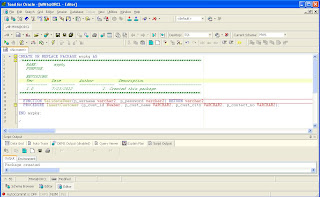 How to Create Packages in Oracle Database using TOAD for Oracle