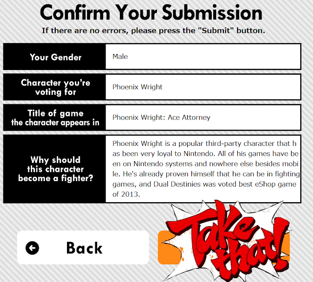 KoopaTV: Smash Bros. Fighter Ballot: Questions, Answers, and OBJECTION?