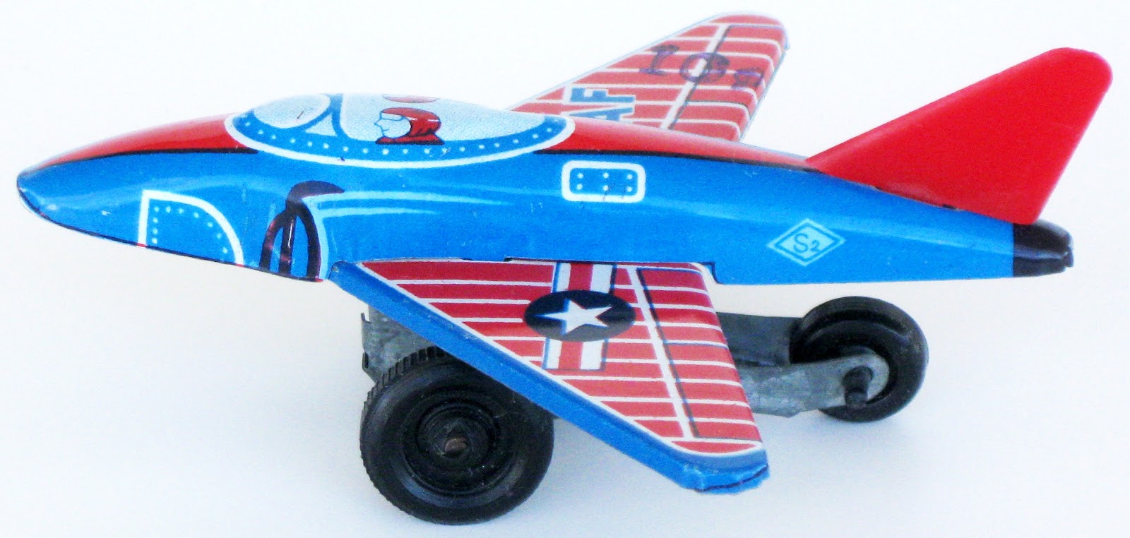 Toys and Stuff: Japan - 'S2' USAF Mini-Jet - Blue