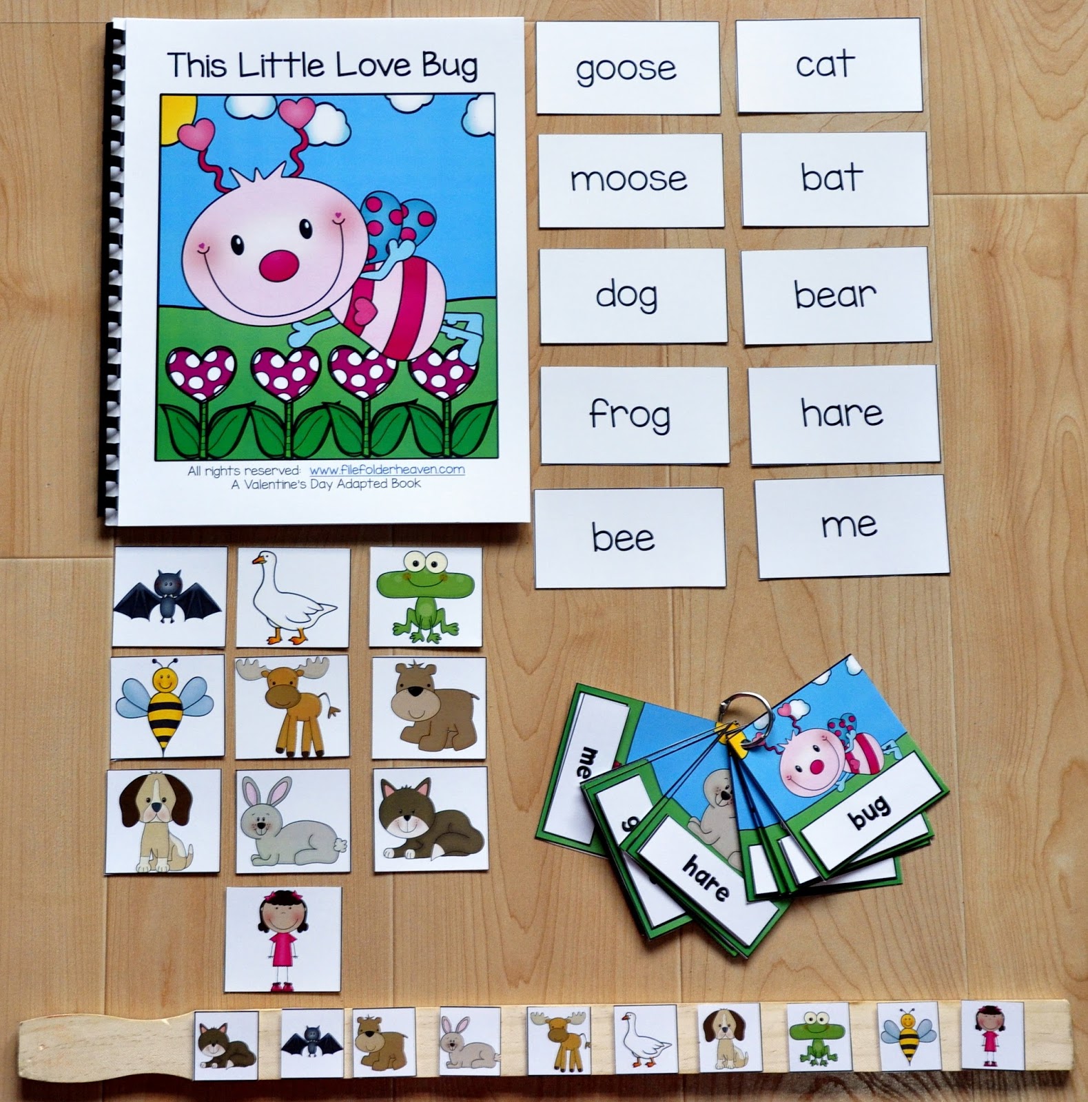 File Folder Heaven Blog: "This Little Love Bug" Adapted Book and ...