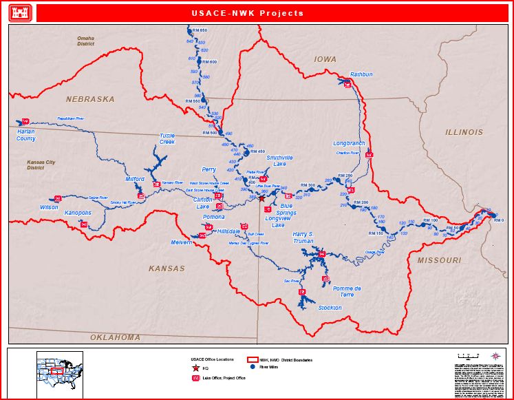 THE CAVE'S SIDE BARS: MISSOURI RIVER MAIN STEM SYSTEM MAP & kansas ...