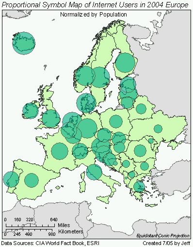 James McKinnell's Map Catalog: 11. Proportional Circle Map