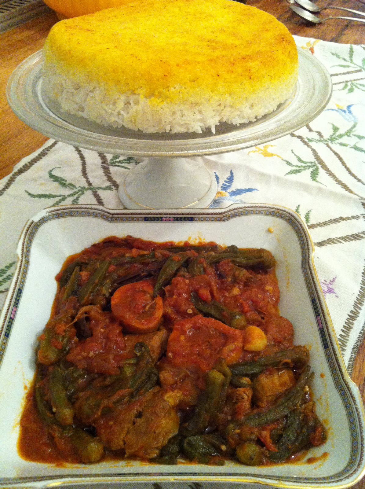 La mia cucina persiana: Bamieh (Okra) con Ossibuchi di Vitello ...