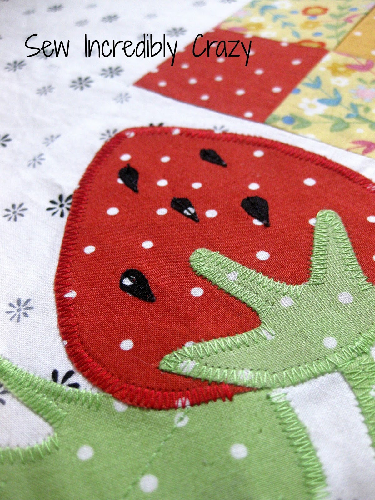 Sew Incredibly Crazy: Hannah's Berry Patch and a Free Pattern