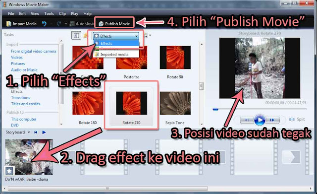 Cara Memutar (rotasi) Posisi Video yang Miring - History Tips Trik