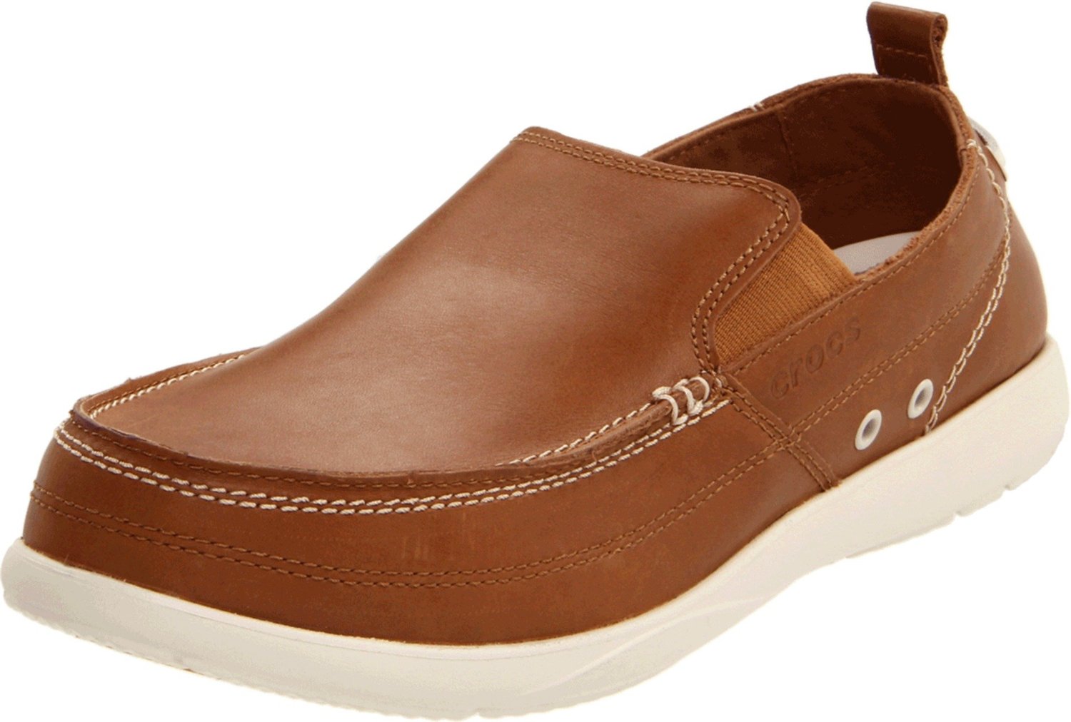 leather shoes for mens: crocs Men'sHarborline Boat Shoe