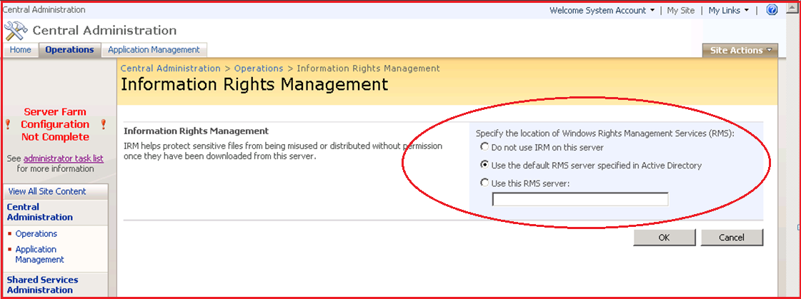 Amardeep Singh's SharePoint Blog: Integrating AD RMS and SharePoint