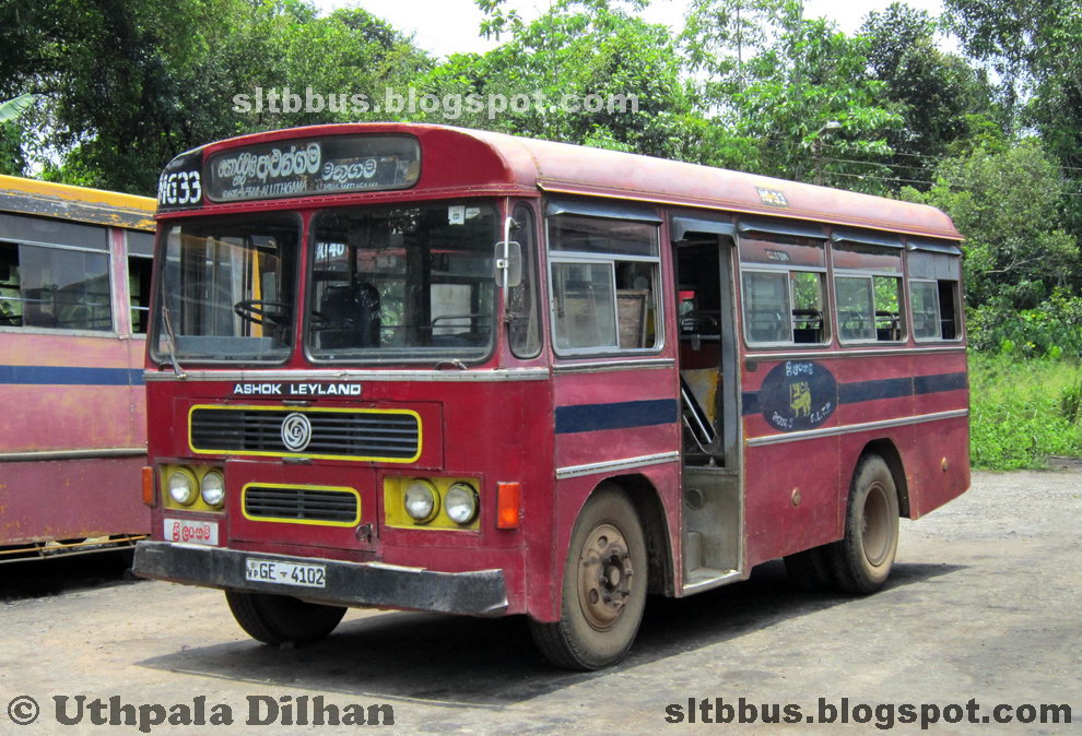 SLTB buses - ශ්‍රී ලංගම බස්: Ruby bodied Ashok Leyland Comet Minor bus ...