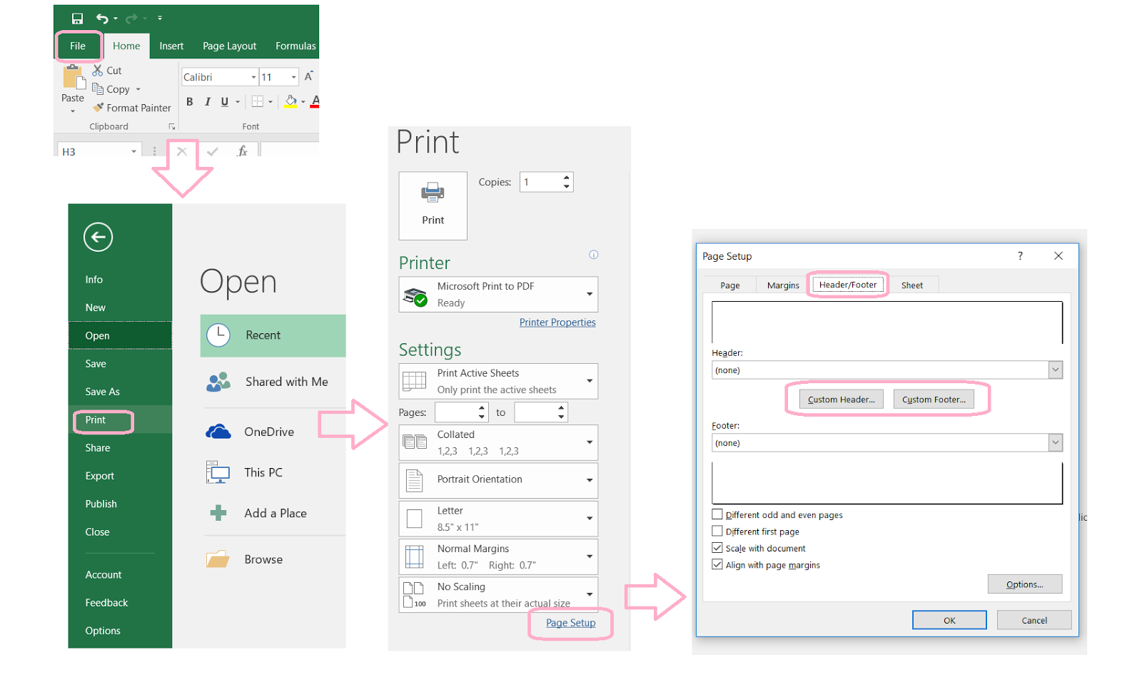 Excel Footer Or Header Location excel-footer-or-header-location
