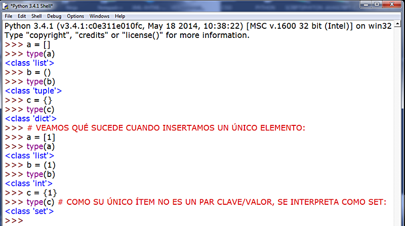 APRENDER A PROGRAMAR CON PYTHON: CONJUNTOS (SET Y FROZENSET)