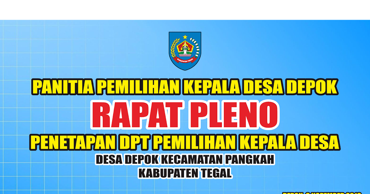 Download Desain Banner Rapat Pleno PILKADES CDR, PNG, AI - Biologizone