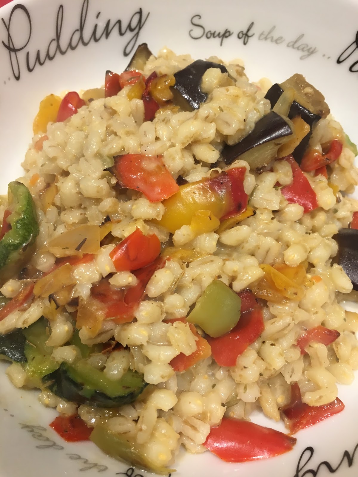 Living Life The Vegan Way: Creamy Pearl Barley Risotto