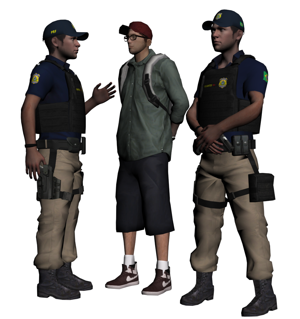 Equipe Demolição3D: Skin Agente 18 PRF - 2015 - Mods para seu GTA SA