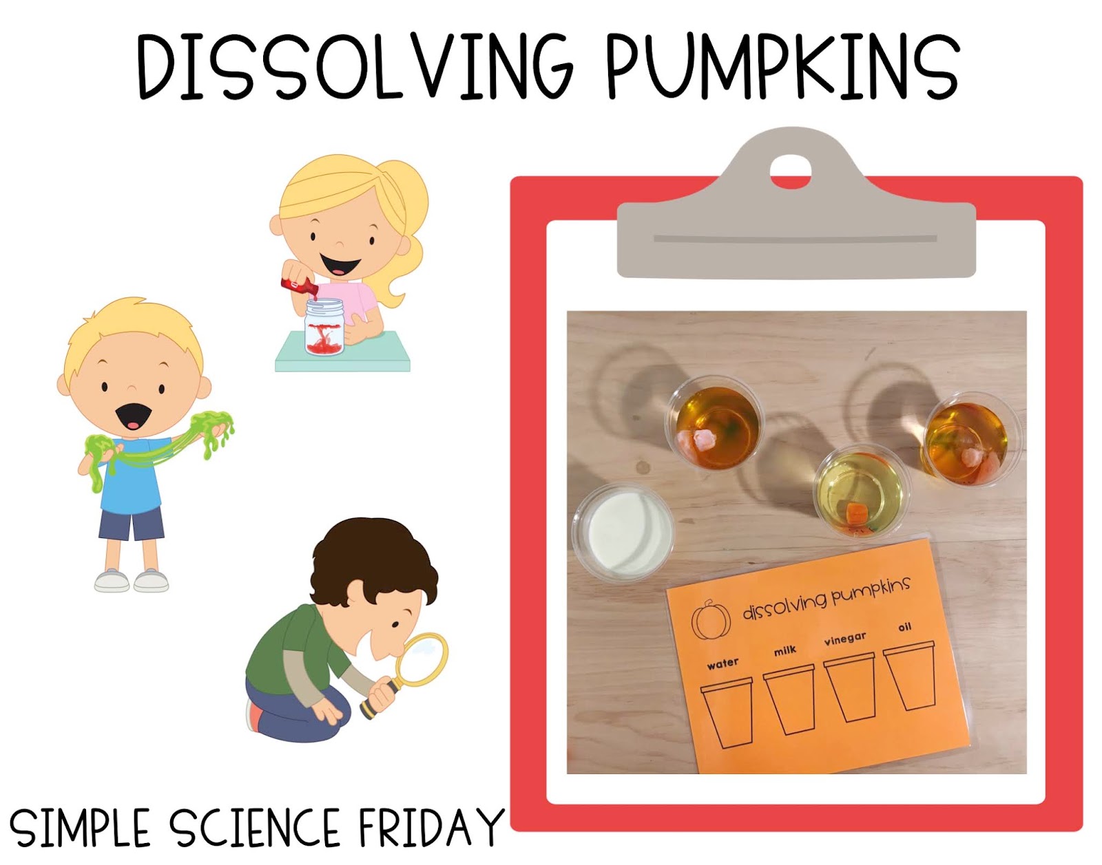 Simple Science: Dissolving Pumpkins | First Grade Buddies