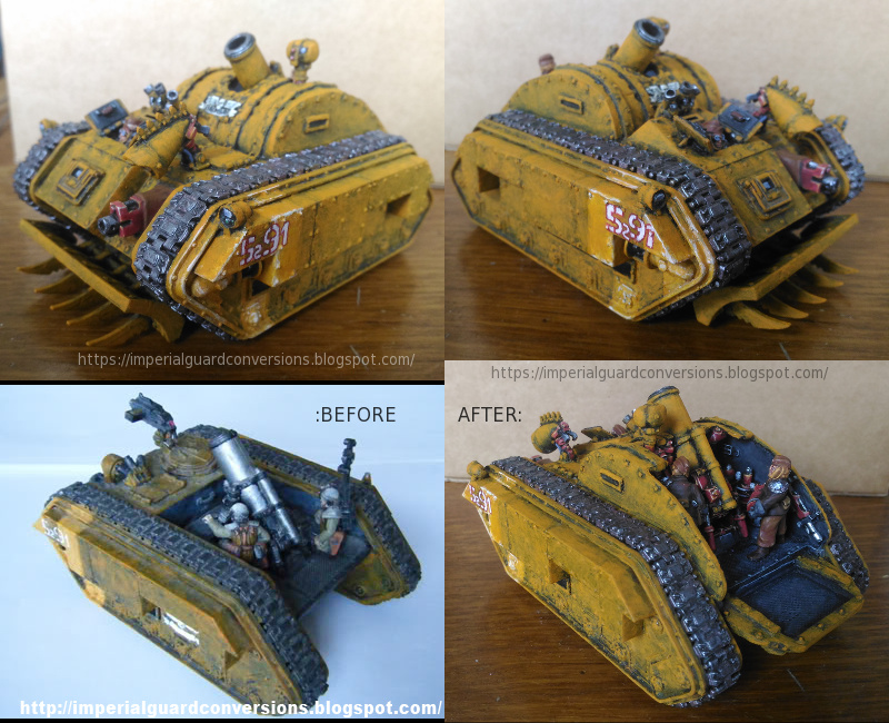 Imperial Guard Hobby: Tallarn tanks 1: armoured Griffon heavy mortar