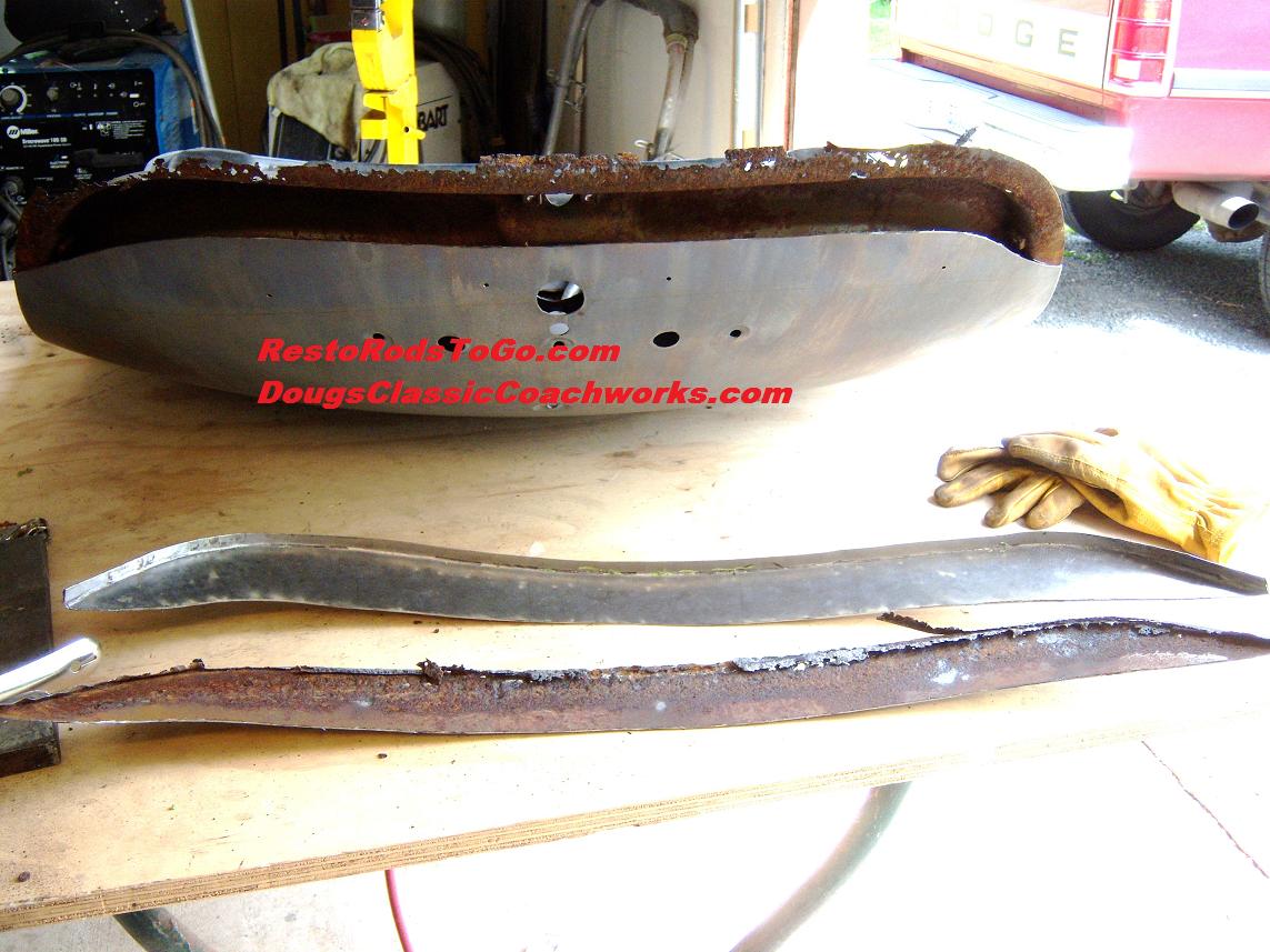 1941 Cadillac Convertible rust repair sheet metal reconstruction ...
