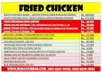 List Harga Tepung Fried Chicken | Supplier Bahan Baku Kebab