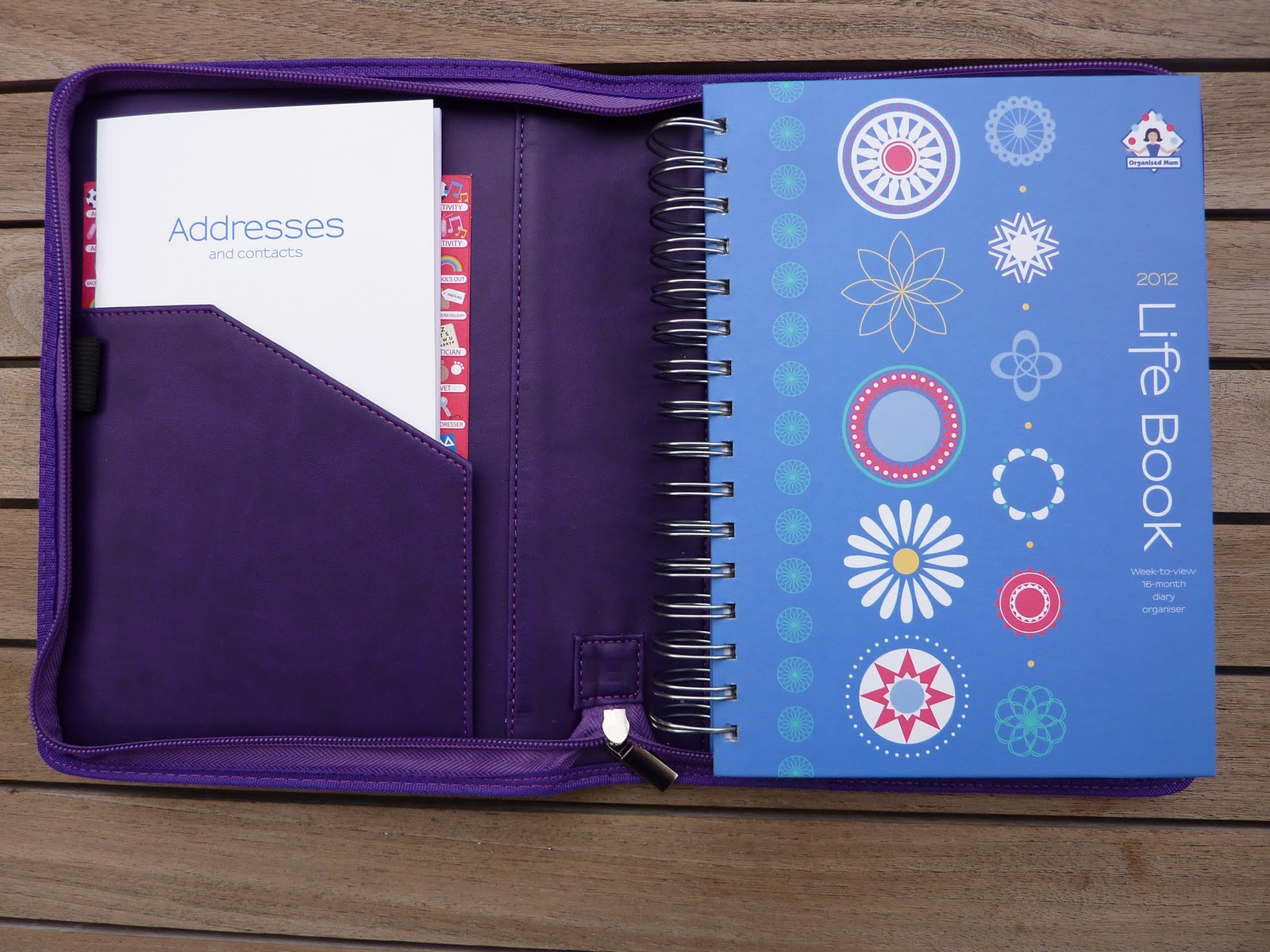 Plannerisms: 2012 Life Book diary and faux leather cover by Organised Mum