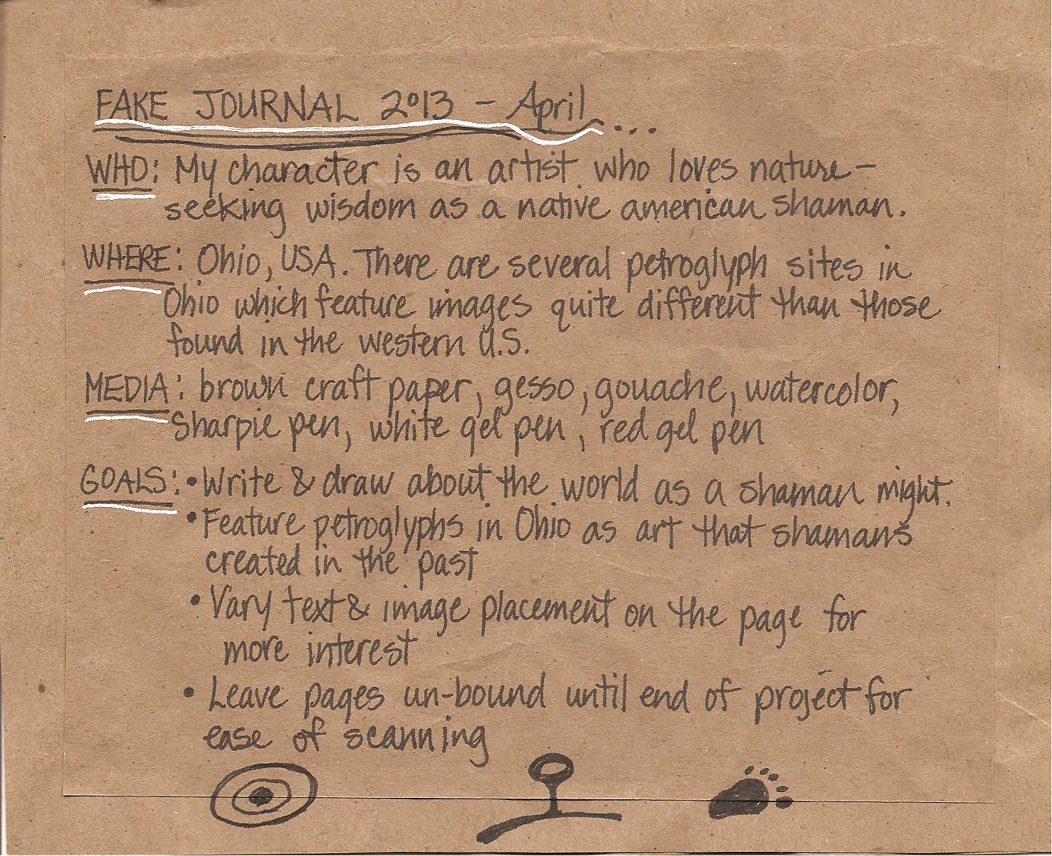 Art Beneath the Cottonwoods: Meditations of a Shaman -- Fake Journal 2013