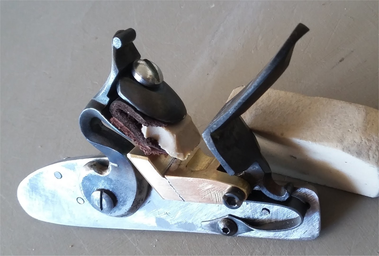 Love of Muzzle Loaders: Making a Flintlock Lock from the parts bin