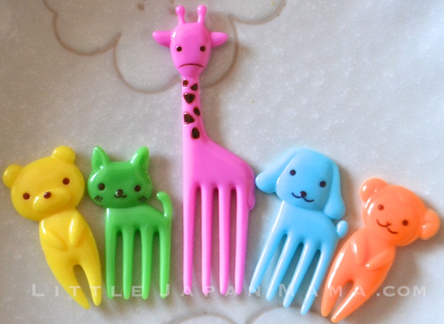 little japan mama : Cute Animal Fork Picks