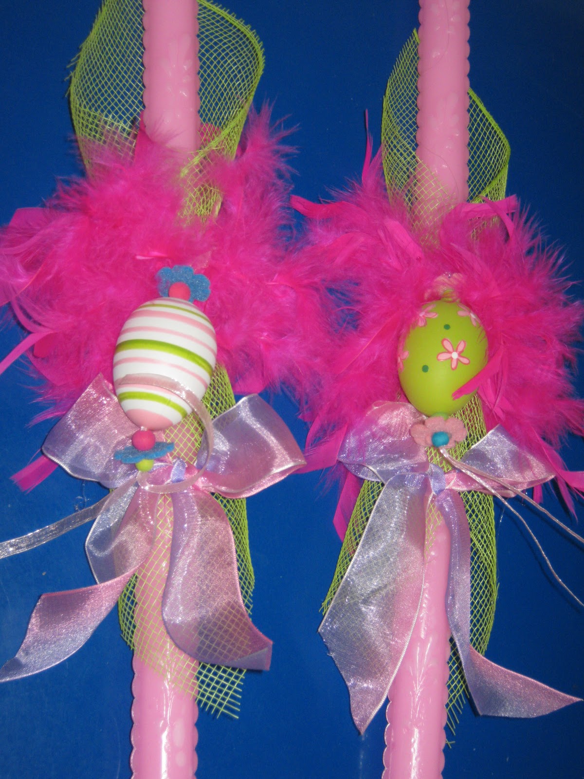 Greek Bookstore in Montreal: Handmade easter Candles