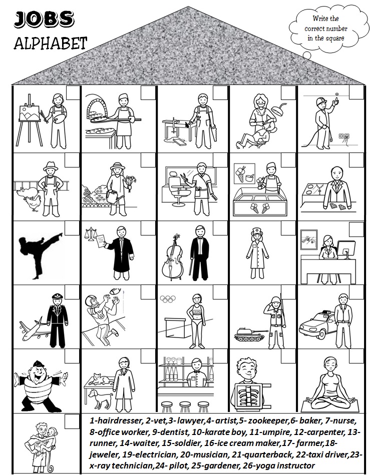 Enjoy Teaching English: JOBS/PROFESSIONS (worksheet)